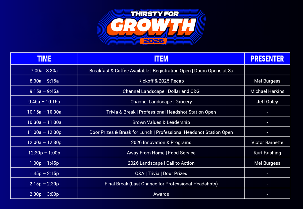 BBG Sales Rally 2026 - Brown Bottling Group