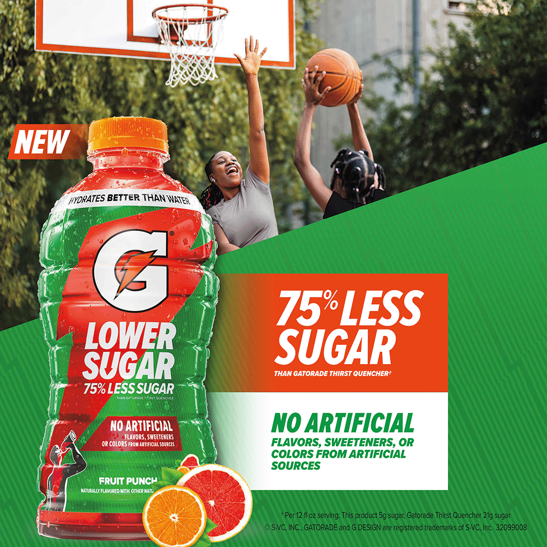 New Gatorade Lower Sugar - Brown Bottling Group